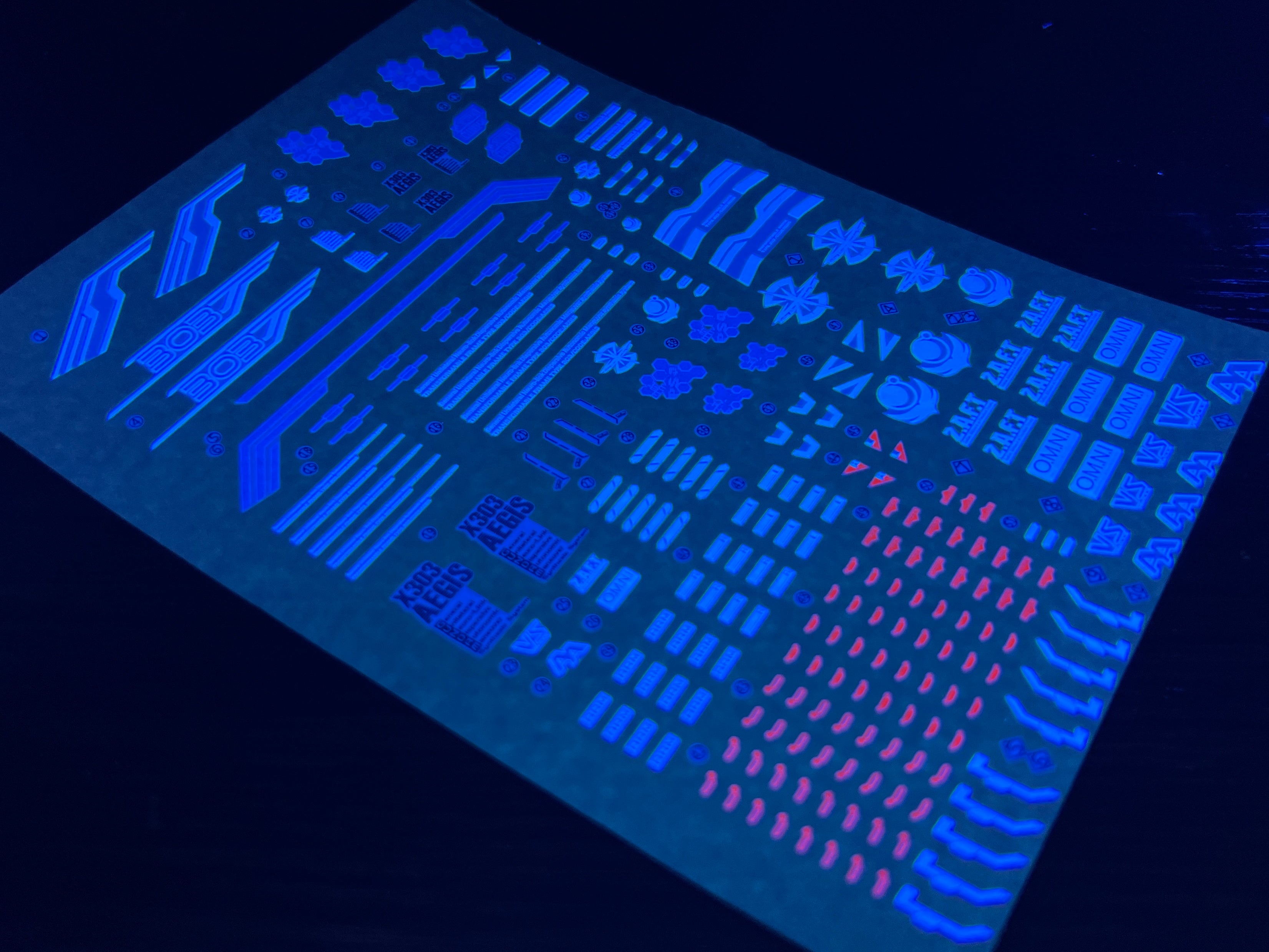 1/100 AEGIS Fluorescent Waterslide Decal for Model Kits - Just for ...